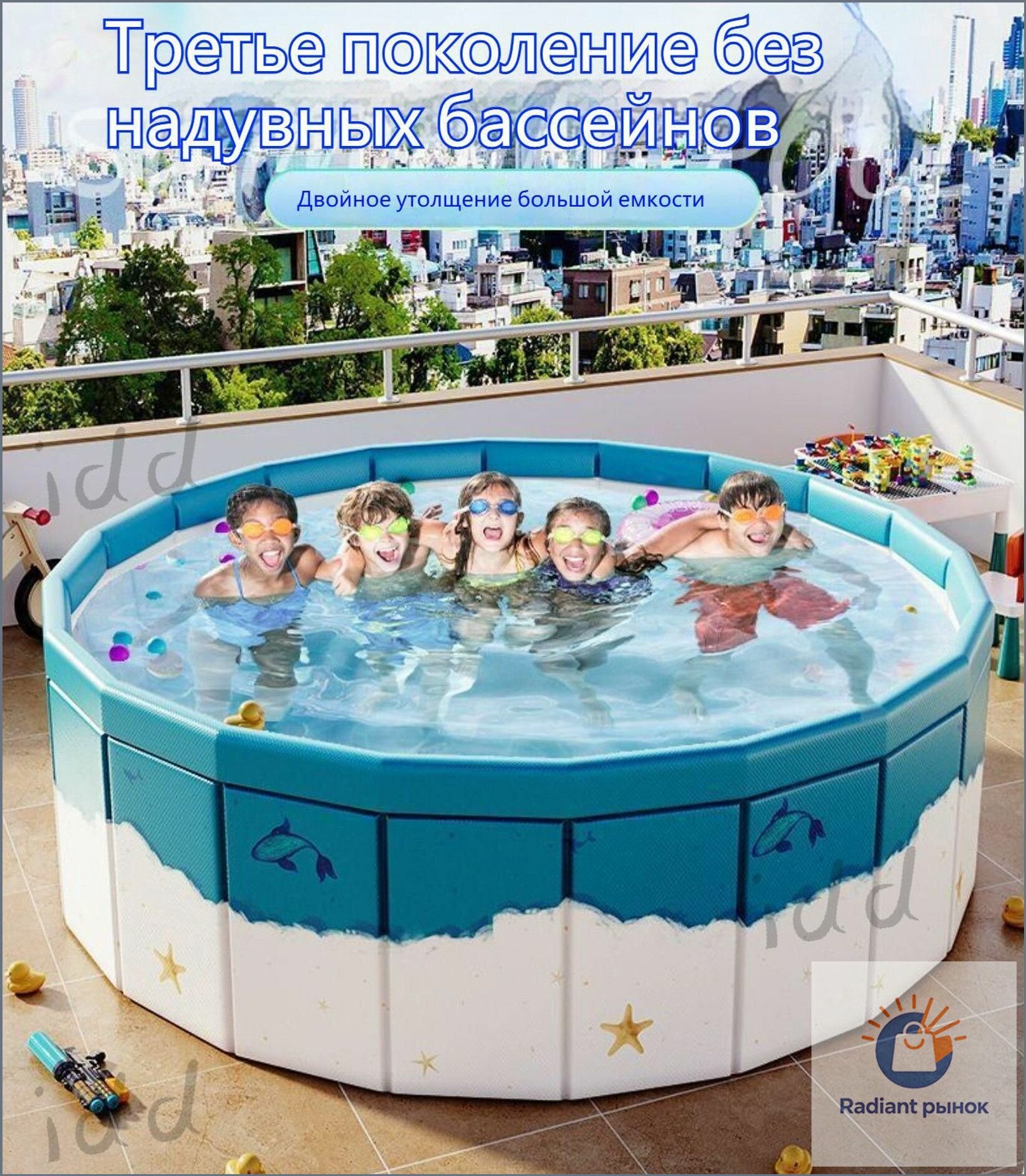 Бассейны для дачи каркасные, Бассейн каркасный круглый,