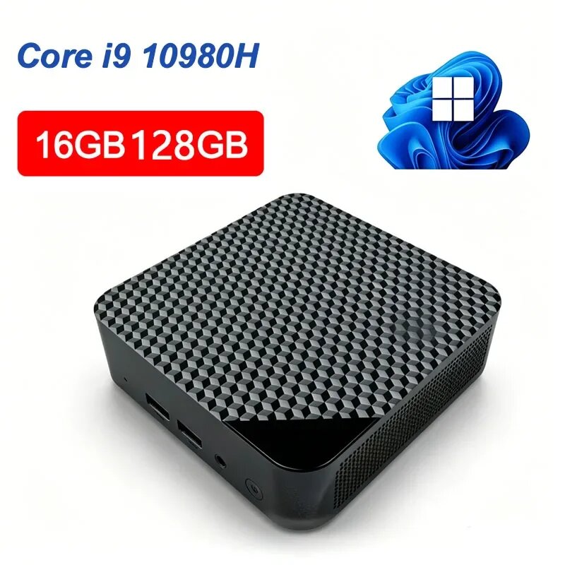 Мини-ПК Core I9 10980HK Compact Pro 16ГБ ОЗУ 16GB 128GB