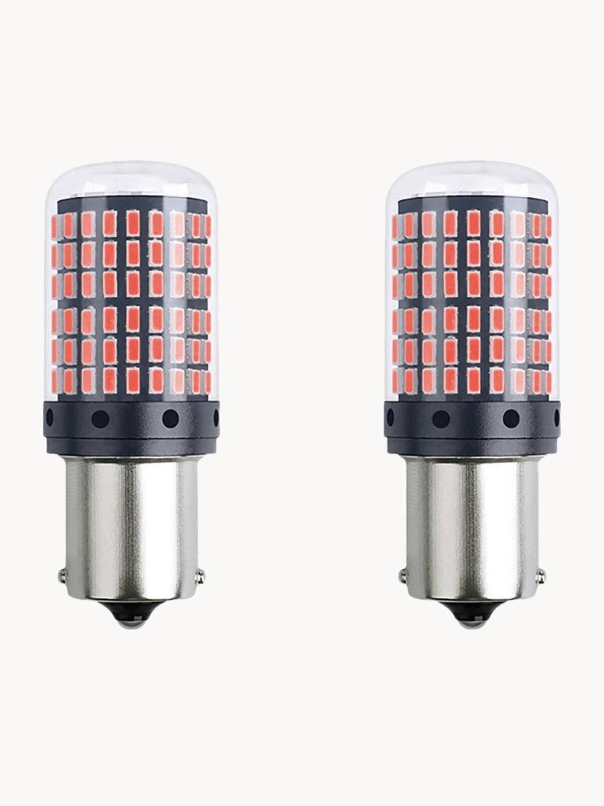 Светодиодная одноконтактная красная P21W 1156, 144SMD, 12В