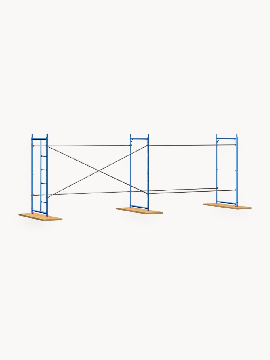 Леса строительные "BAKANOVA"(комплект выс.2 и длин.6 м.) труба Ø 42 мм