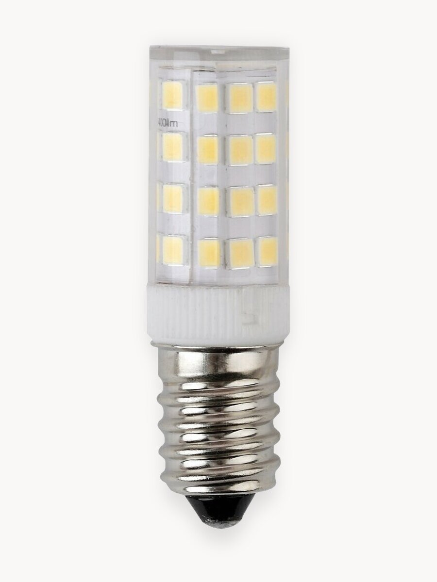 Лампочка светодиодная ЭРА LED E14 5 Вт T25 капсула 2700К теплый белый свет, 1 шт