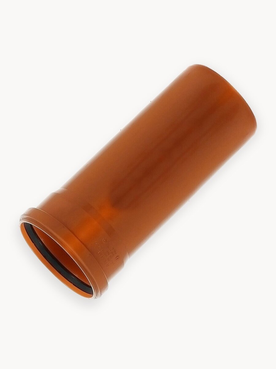 Труба канализационная наружная, диаметр 110х3000х3.2 мм, полипропилен, Нотапласт, рыжая