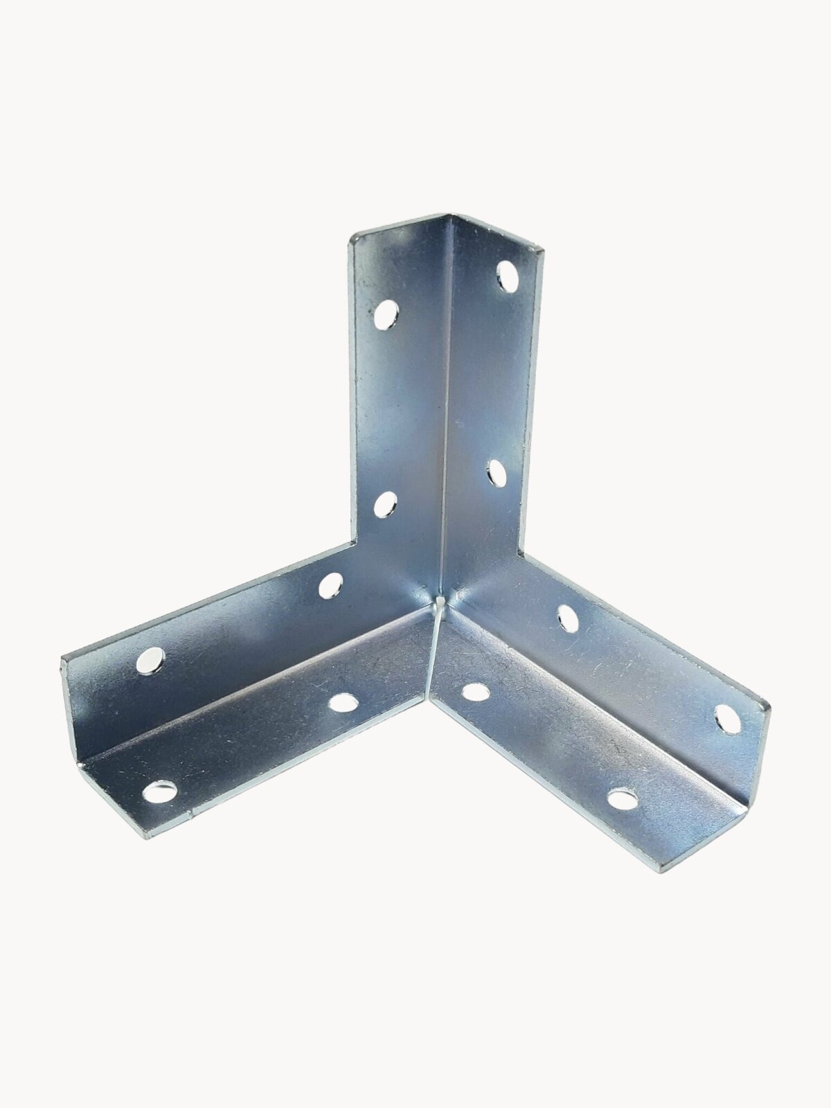 Буревестник Уголок крепежный металлический, трехсторонний 70x70x70мм