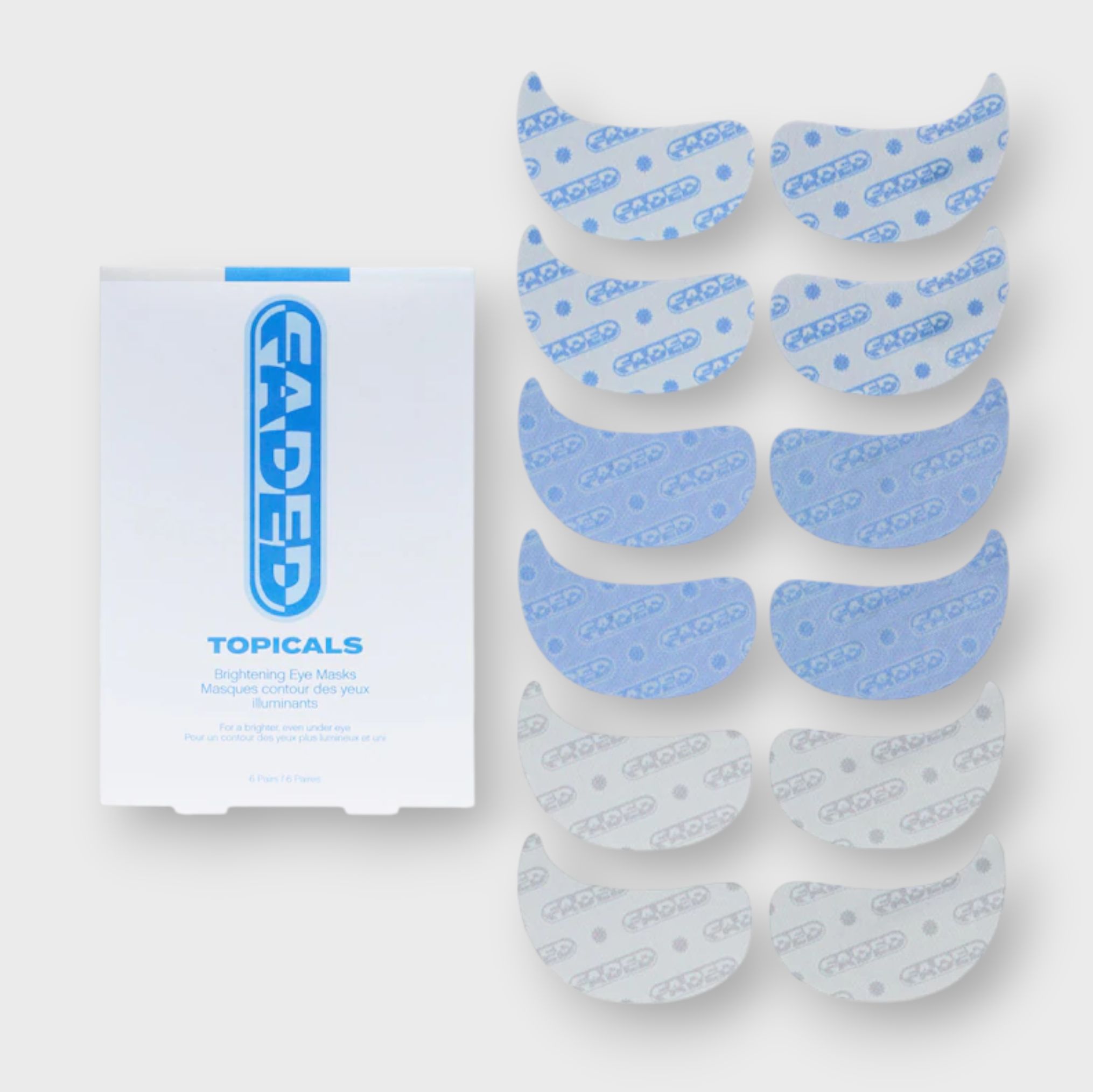 TOPICALS Гидрогелевые патчи Faded Brightening Eye Masks Icy (6 пар)