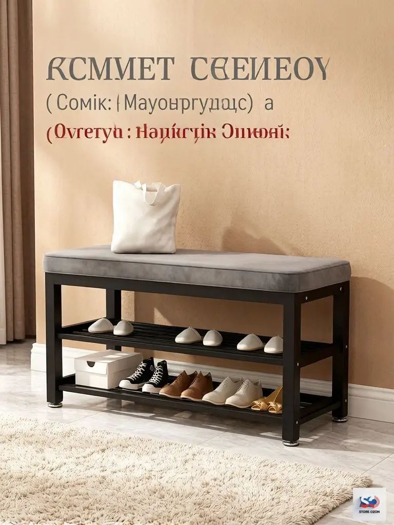 Комплект мебели для прихожей, черный