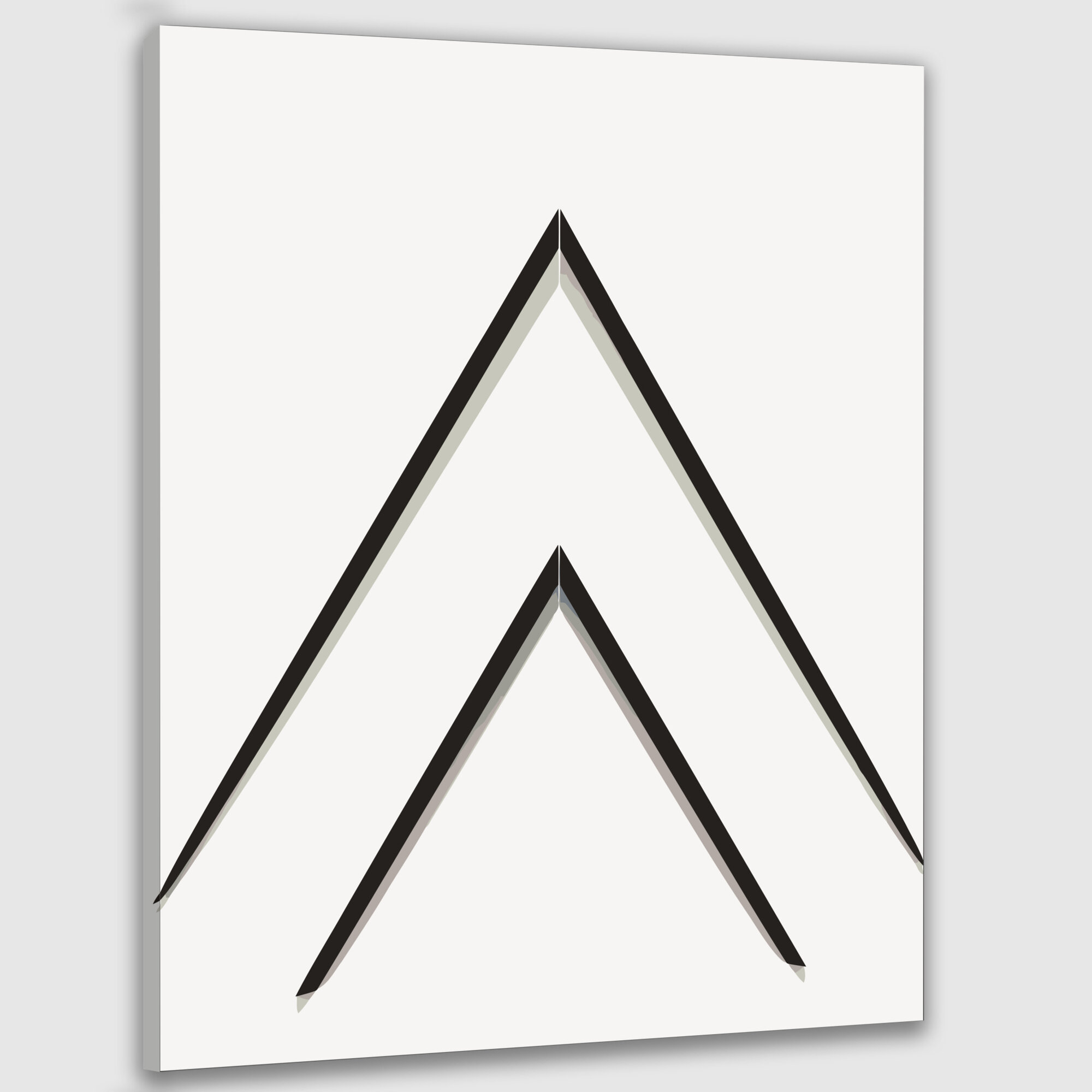 Картина по номерам 40x50 см, минимализм, цифровое искусство, симметрия, монохромная линия, белый фон, простота
