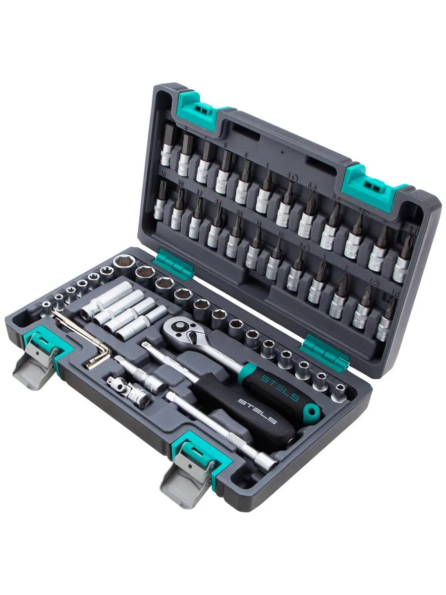 Набор инструментов для автомобиля 1/4", 57 предметов