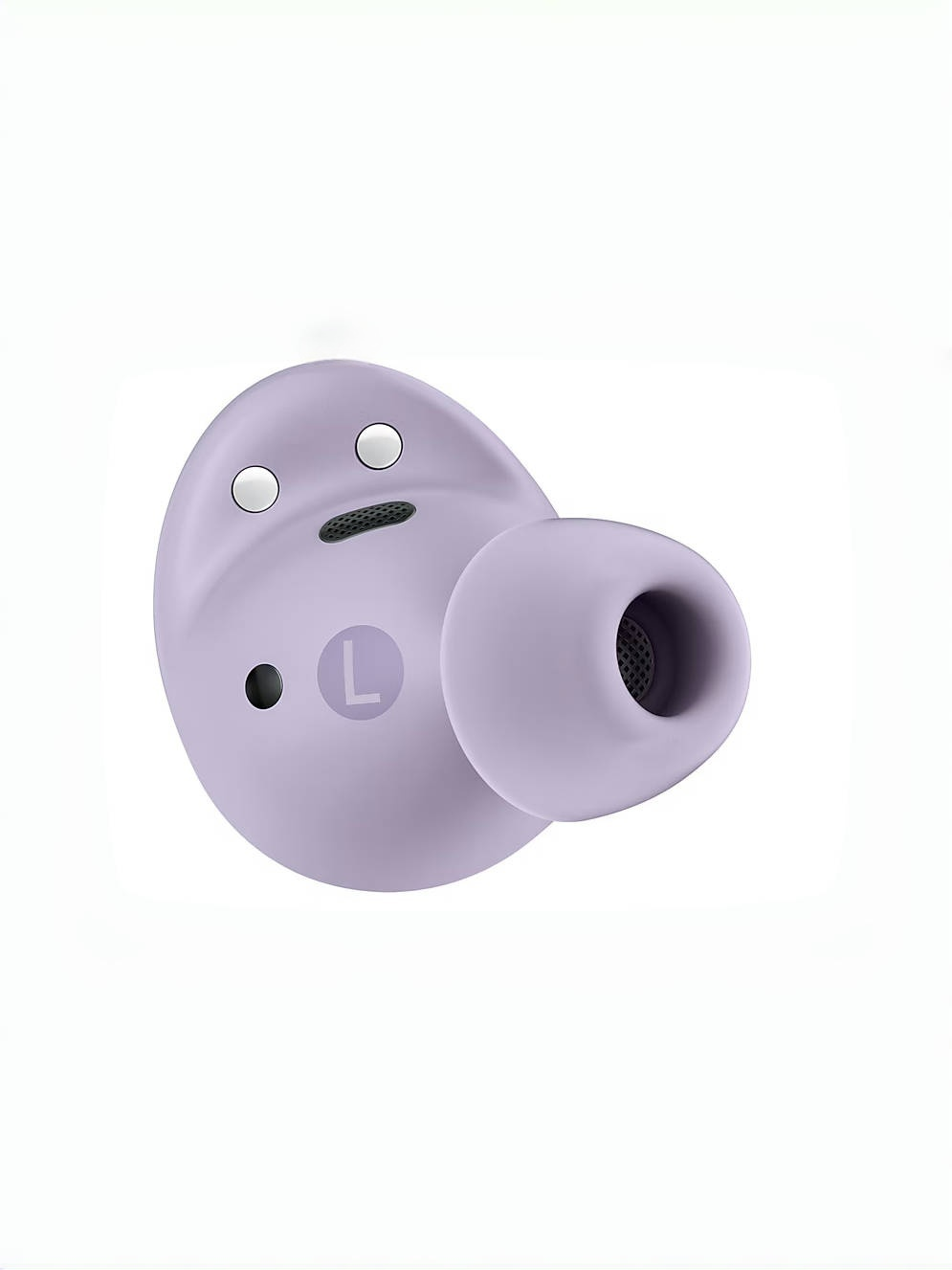 Левый нayшник Samsung buds 2 pro фиолетовый с амбушкрой среднегo pазмера"M"
