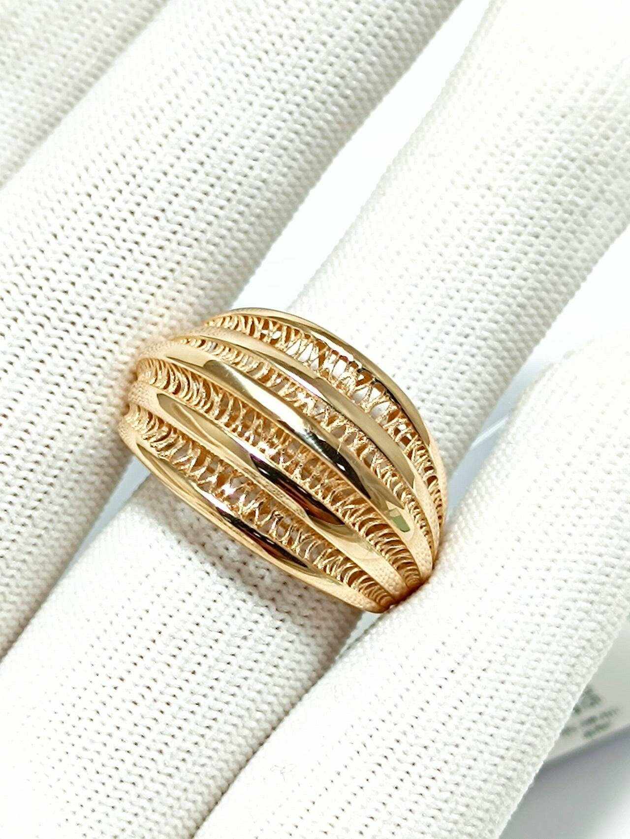 Кольцо, красное золото, 585 проба