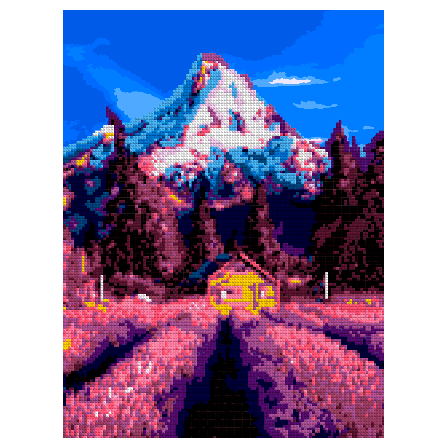 Алмазная мозаика LORI(колорит) Лавандовое поле