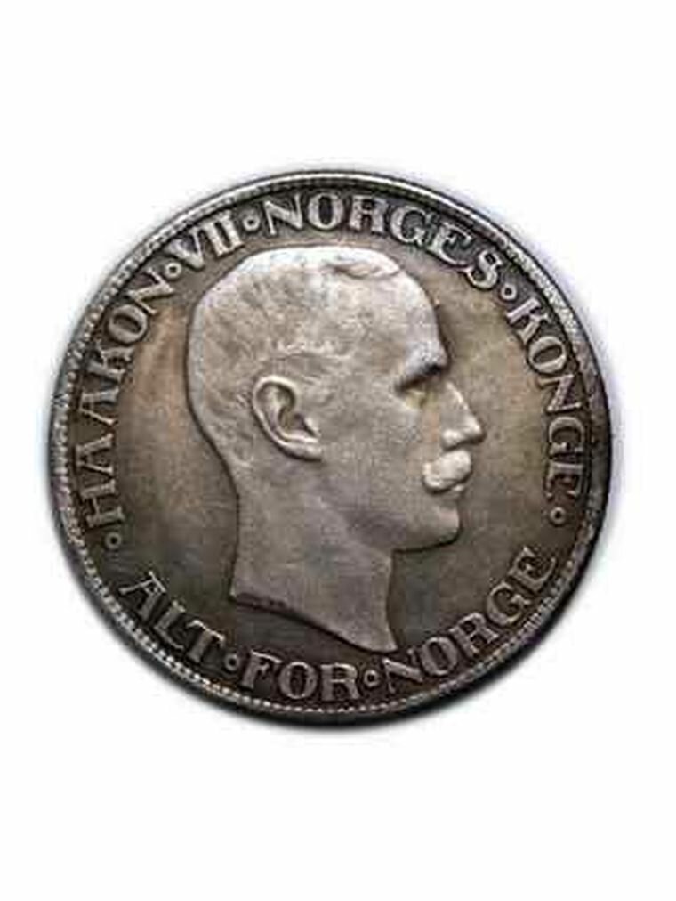 2 кроны 1915 Хокон VII Норвегия сувенирная копия памятной монеты в серебре монеты, нумизматика, деньги для коллекции