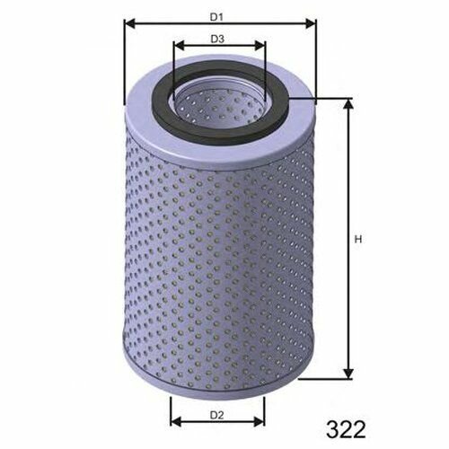 Фильтр масляный для грузовых авто. (гидроусилитель) daf: 45 91-00, 55 95-00, 65 93-98, 65 cf 98-00, Misfat L406A