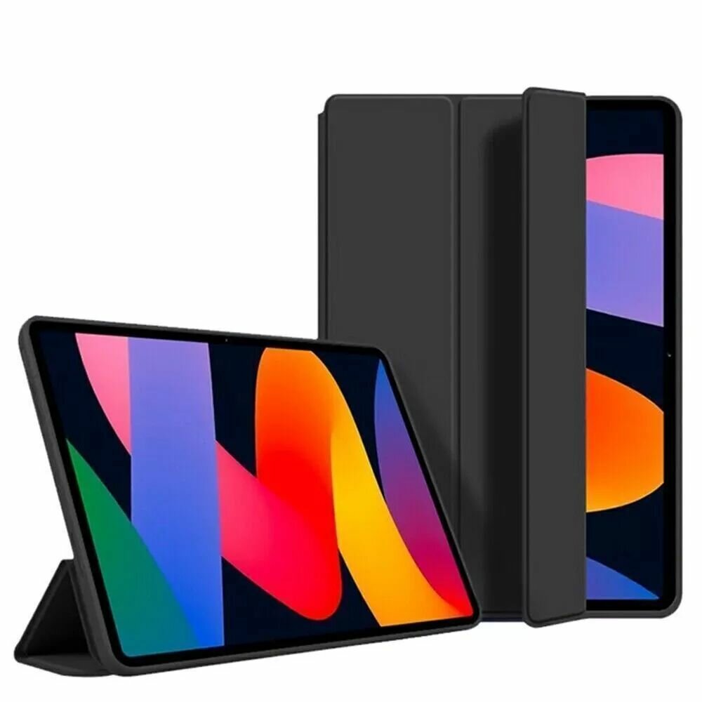 Силиконовый чехол для планшета Huawei MatePad SE 11.0 (2024) магнитах, Чёрный