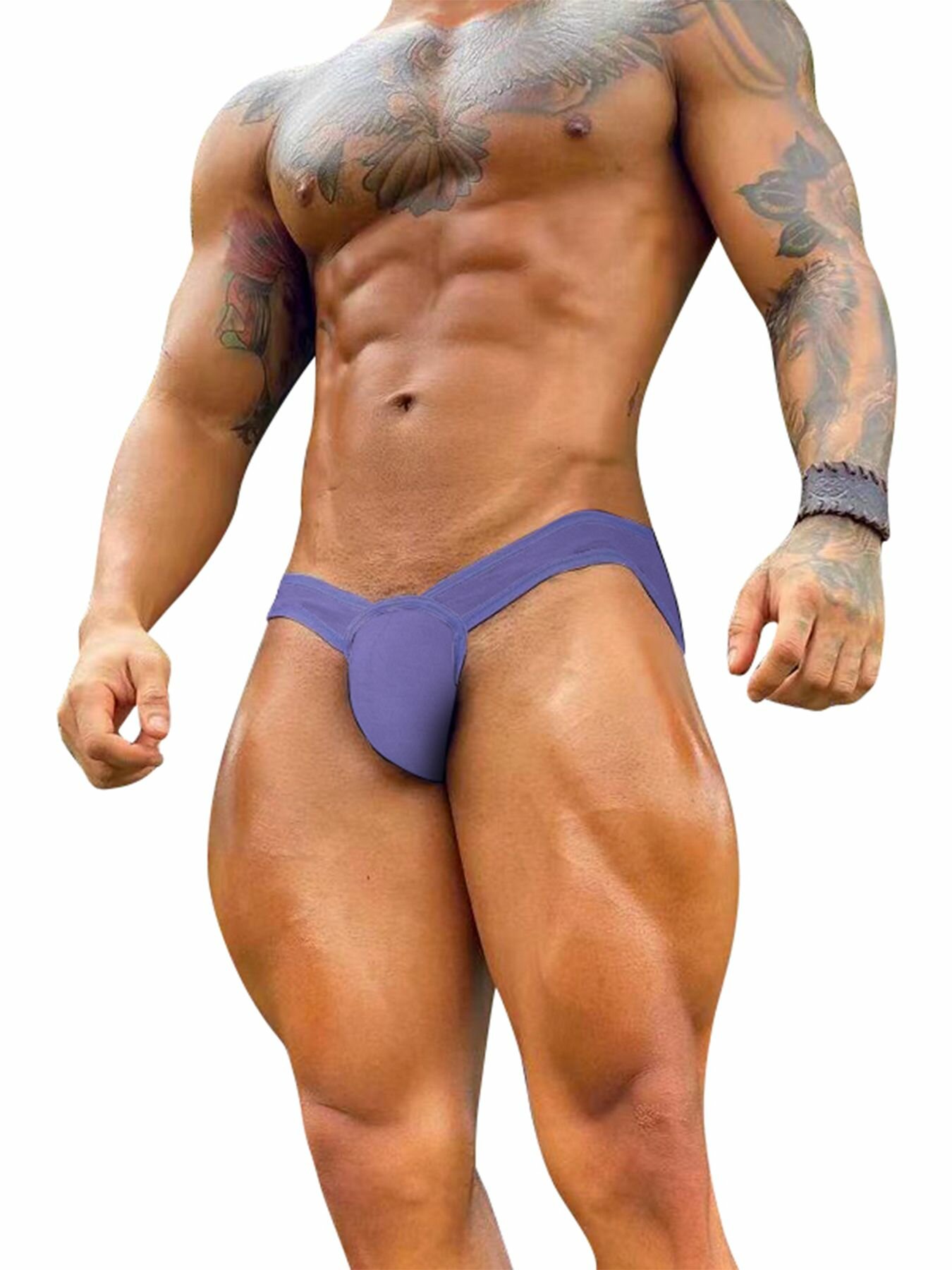 Мужские модальные эротические шорты с высоким разрезом Сексуальные бикини трусы