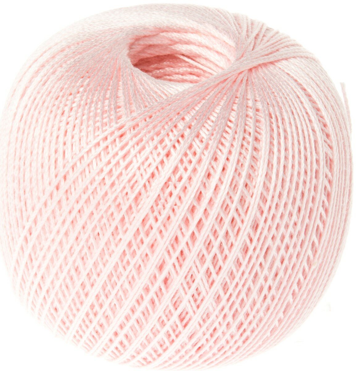 Нитки вязальные ПНК им. Кирова "Роза", 100% хлопок, 300 г, 330 м, бледно-розовые, 6 м (роза.1002)