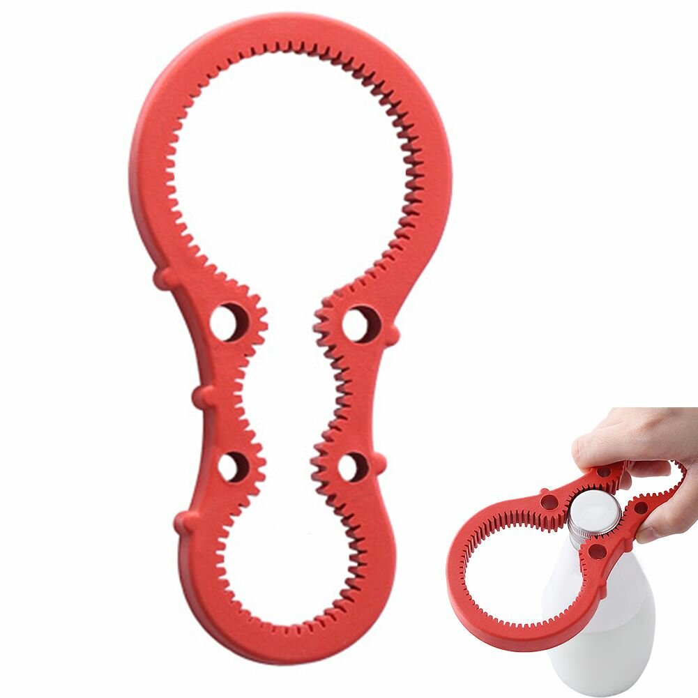 Многофункциональный ключ для банок, нескользящая ручка для крышек бутылок, удобно открывать крышки