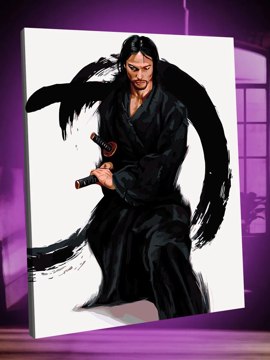 Картина по номерам Самураи