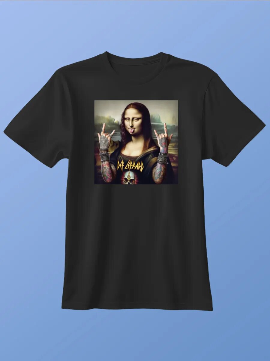 Футболка мона лиза рокер