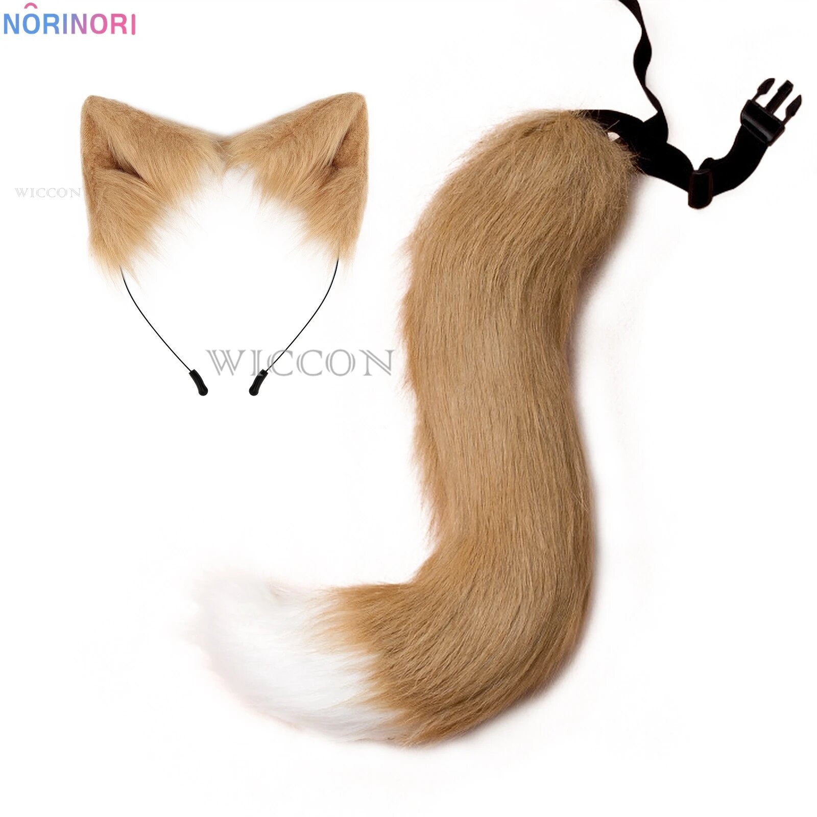 Косплей хвост и ушки для костюма, XL, цвет: headwear and tail