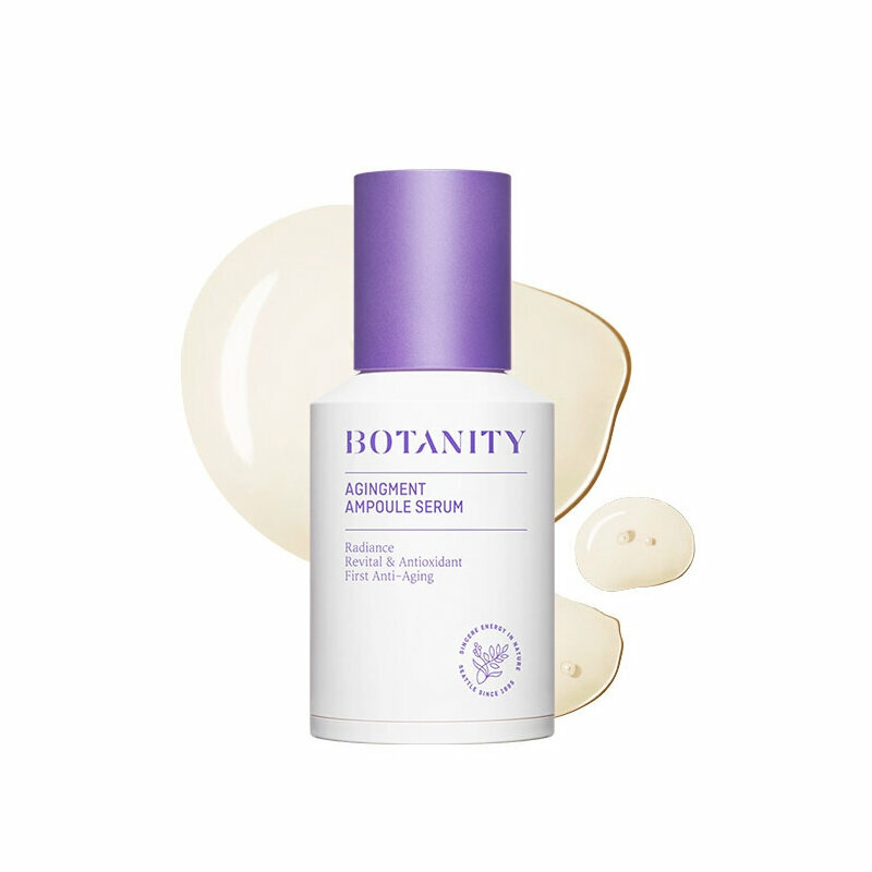 Сыворотка для лица с бакучиолом и ниацинамидом, увлажняющая, ампульная, омолаживающая, от пигментных пятен, антивозрастная, уходовая, корейская Botanity Agingment Ampoule Serum