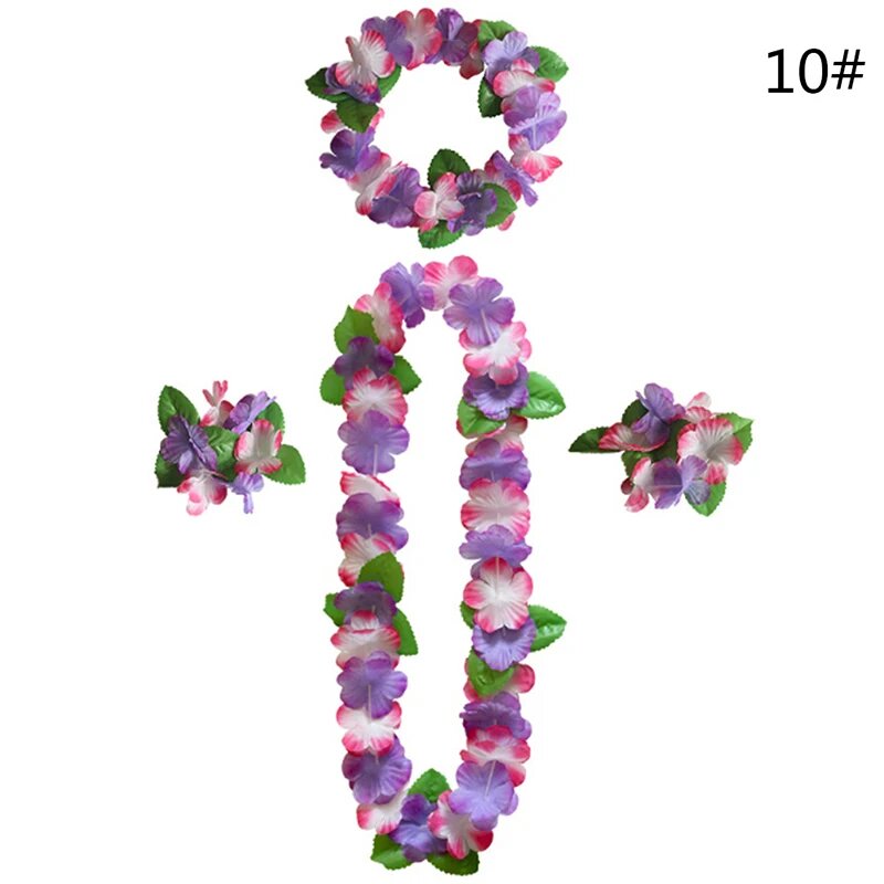 Искусственные гавайские венки и ожерелья Фиолетовый, J