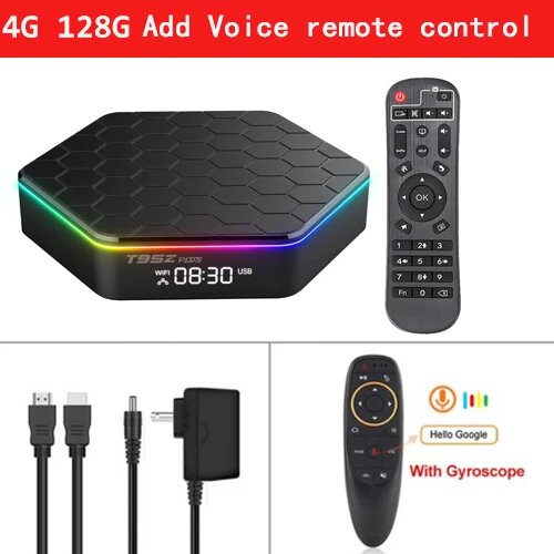 CIDOO T95Z PLUS ТВ-приставка Android 12, 4+32/64/128 ГБ Европейская вилка (EU Plug), 4G 128G Voice remote