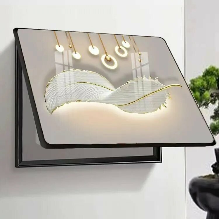 Крышки счетчиков электроэнергии внутренняя электрическая панель, скрытые картины, вертикальная секция, бесплатная штамповка,40*30 см