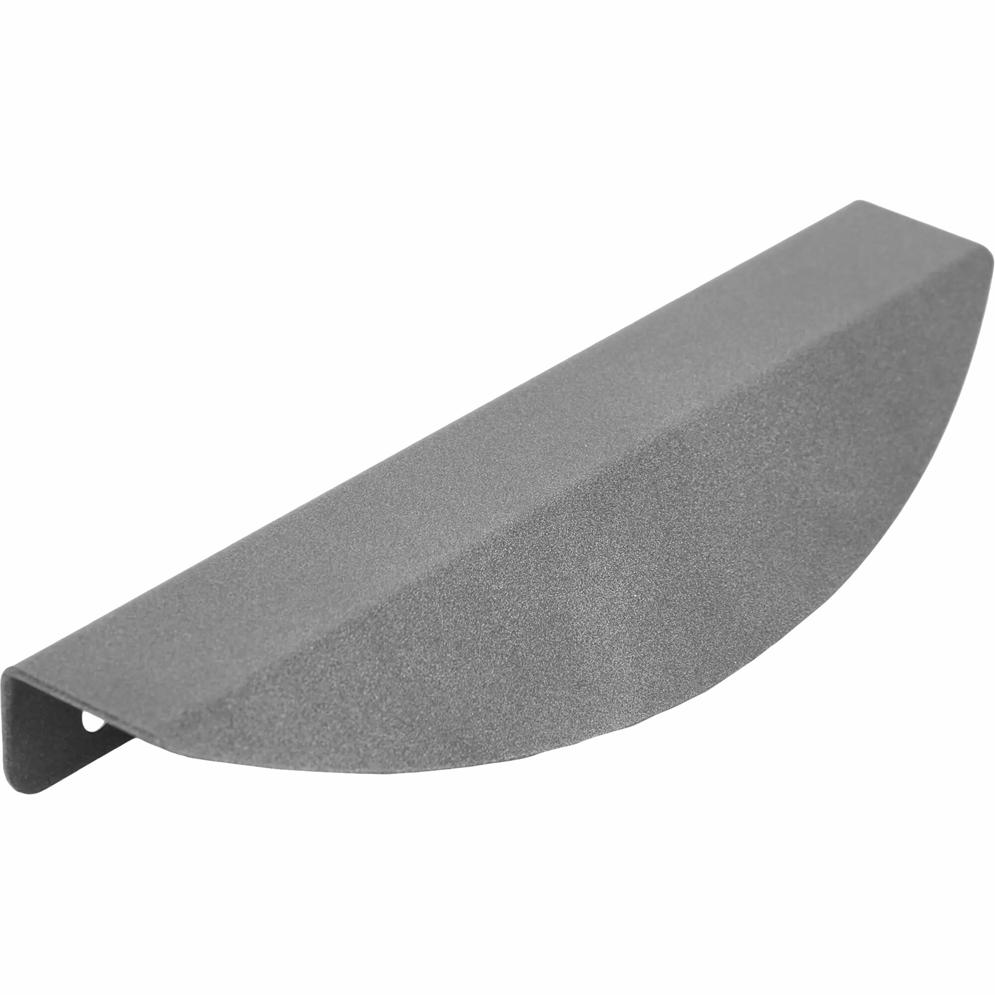 Ручка-профиль графит 128 мм для мебели, установка на фасады и полки, стиль и практичность