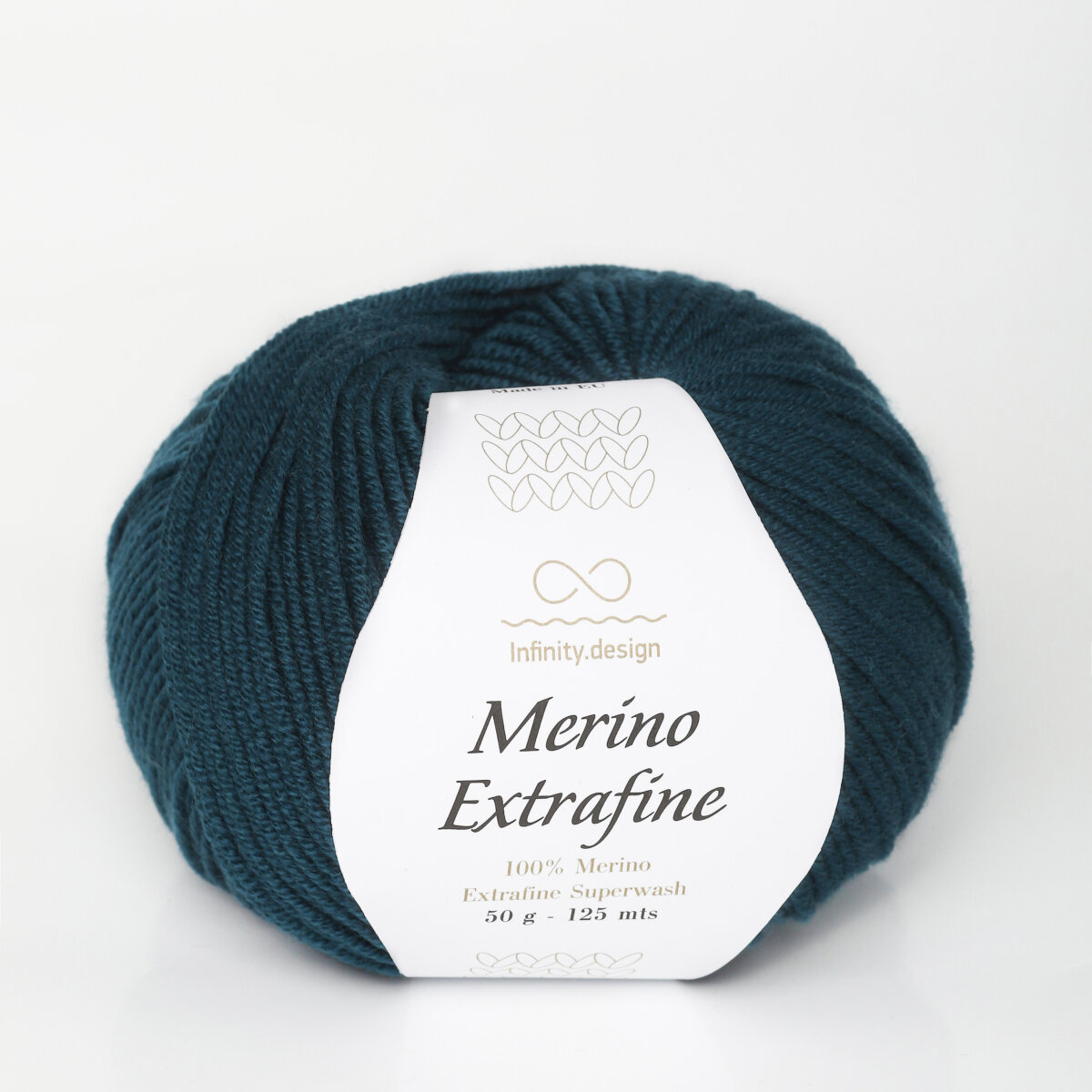 Пряжа для вязания Infinity Design Merino Extrafine (6553 Petrol) 6 мотков