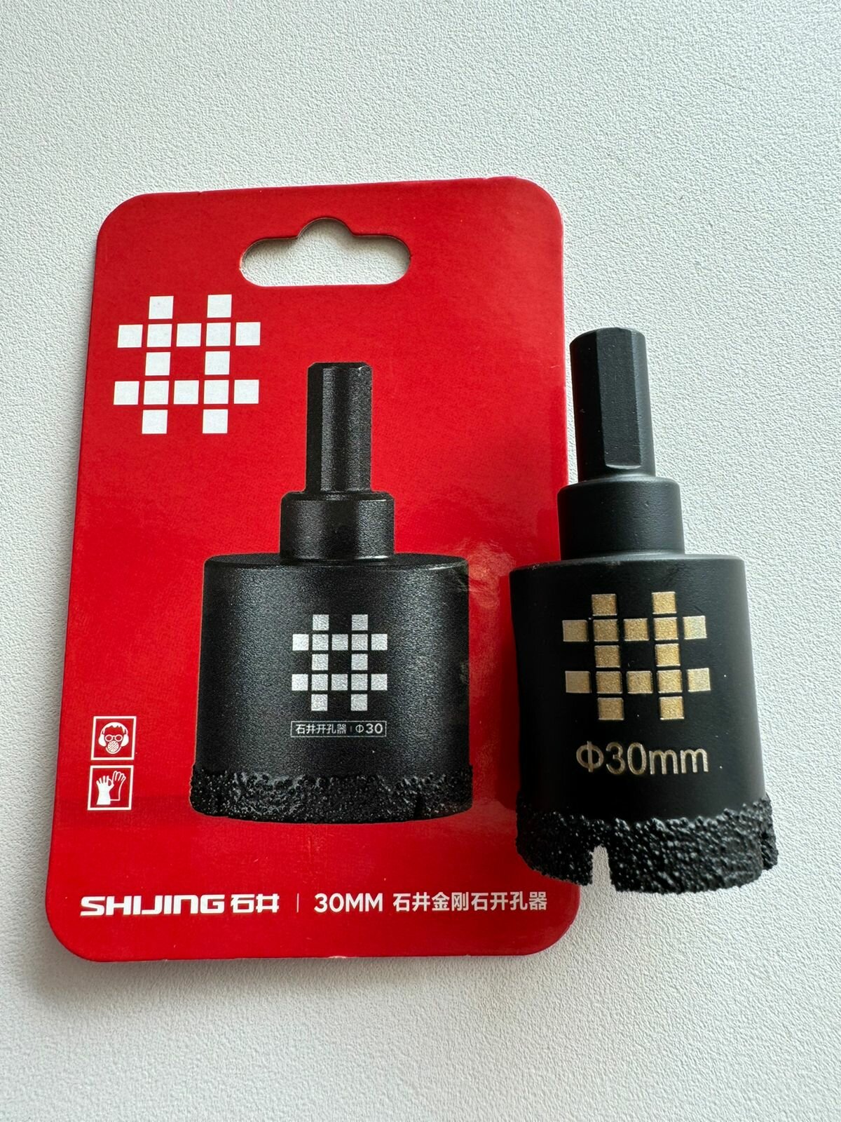 SHIJING Коронка алмазная по плитке профи, 30мм