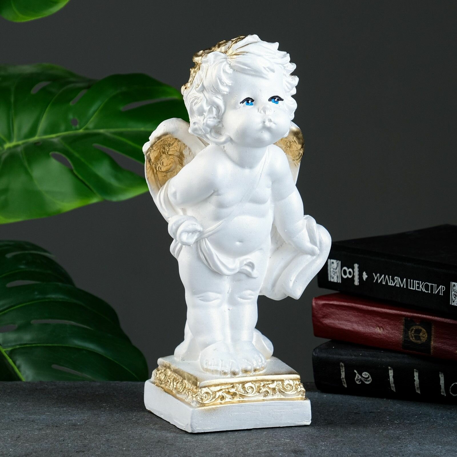 Фигура "Ангел малый" белый 31*14*15см