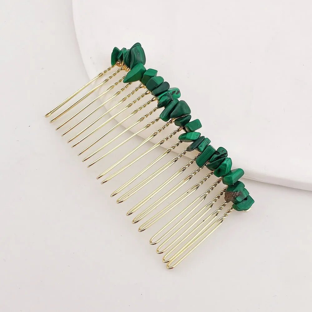 Хрустальная расческа Aura Myria Изумрудный, Malachite