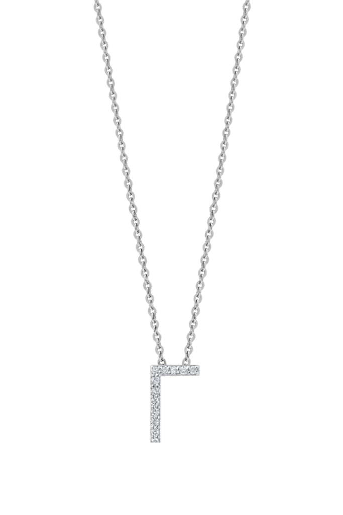 Колье, белое золото, 585 проба, бриллиант