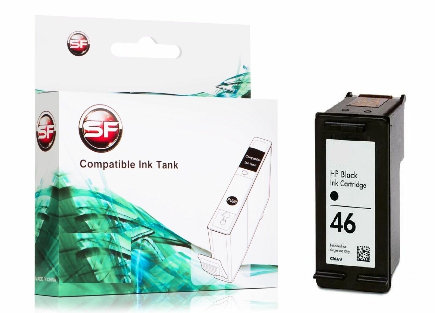 Картридж CZ637AE для HP DeskJet-2020/2029/2520/2529/4729 №46 Black SuperFine