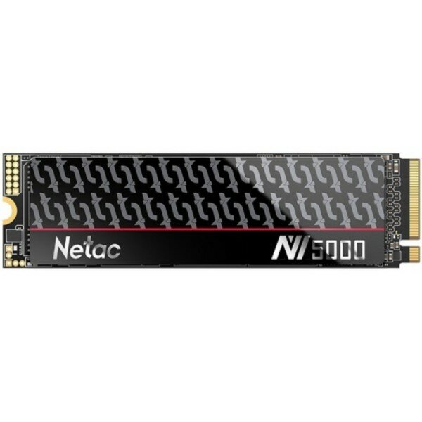 Накопитель SSD Netac NV5000-T, 500Gb, M.2 2280, PCIe 4.0 x4, NVMe, R/W 4800/2700, с радиатором