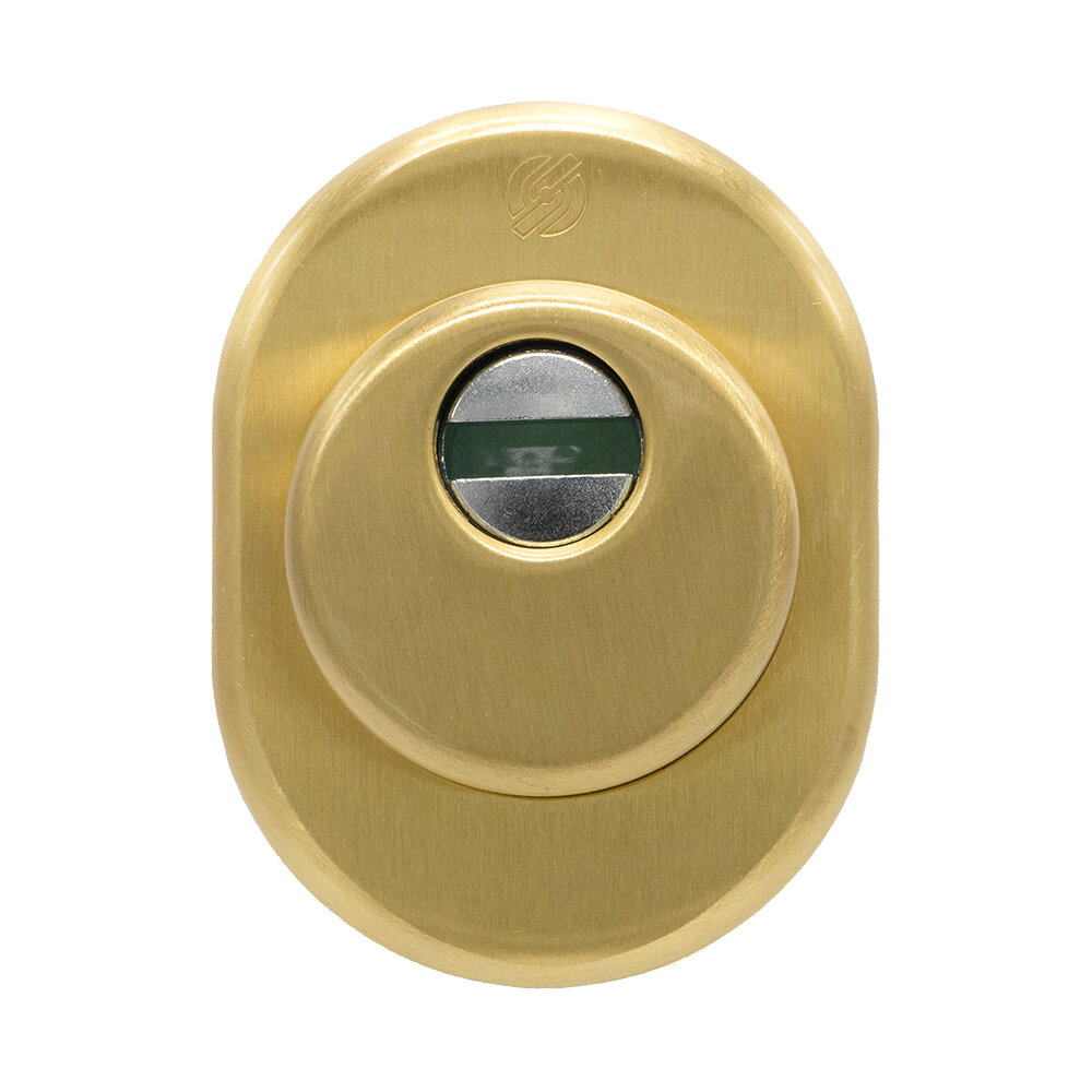 Врезная броненакладка Securemme 4246 Classic (25мм) - Матовая латунь