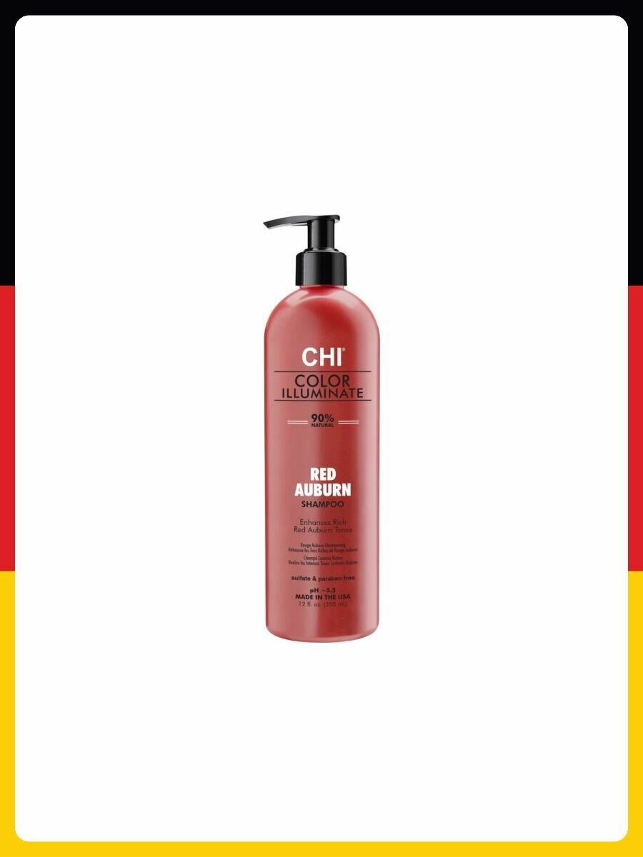 Шампунь для волос CHI Color Illuminate Shampoo red auburn + Pumpe 355 ml
