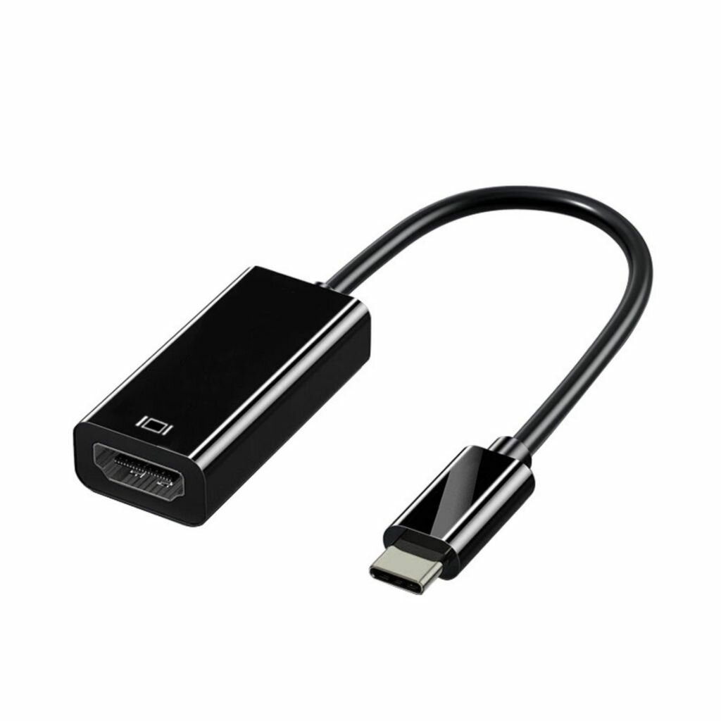 Компактный адаптер USB C на HDMI для легкого подключения дисплея смартфона и планшета, - Пластиковая оболочка