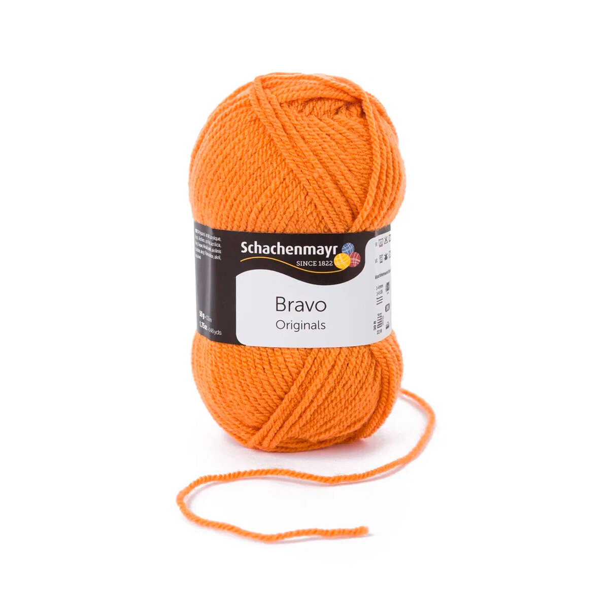 Bravo /Браво/ пряжа Schachenmayr Originals, MEZ, 9801211 (08360, bernstein (янтарь), желтый)