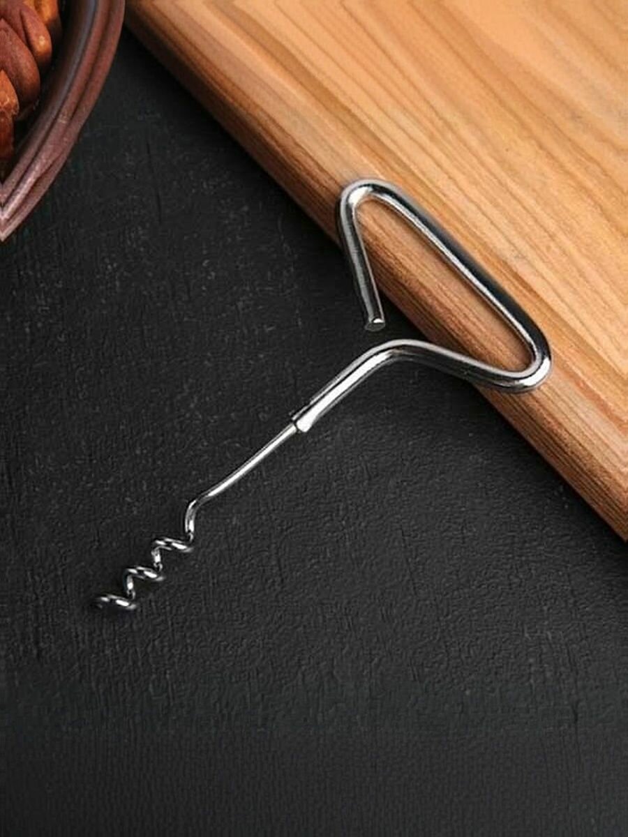 Штопор классический винтовой металлический