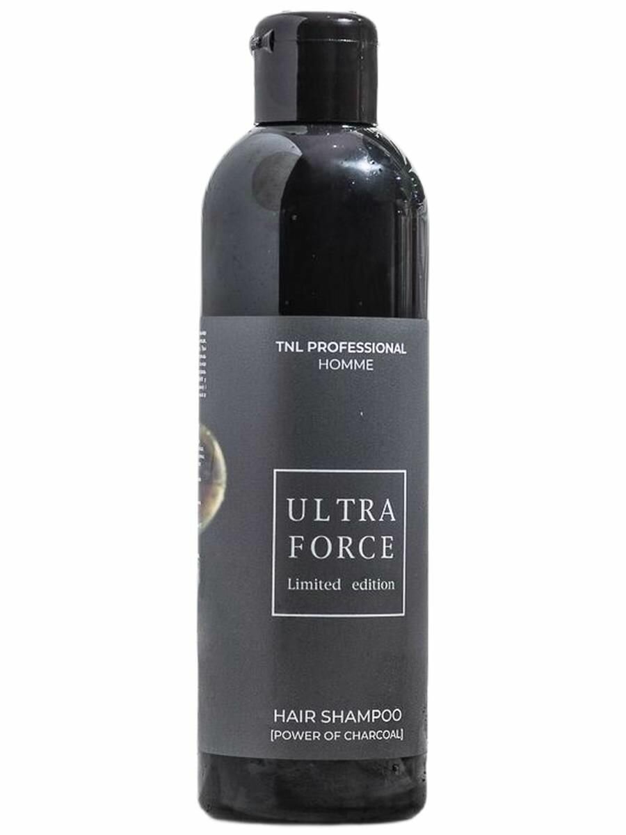 TNL Шампунь мужской Ultra Force 250мл с черным углем