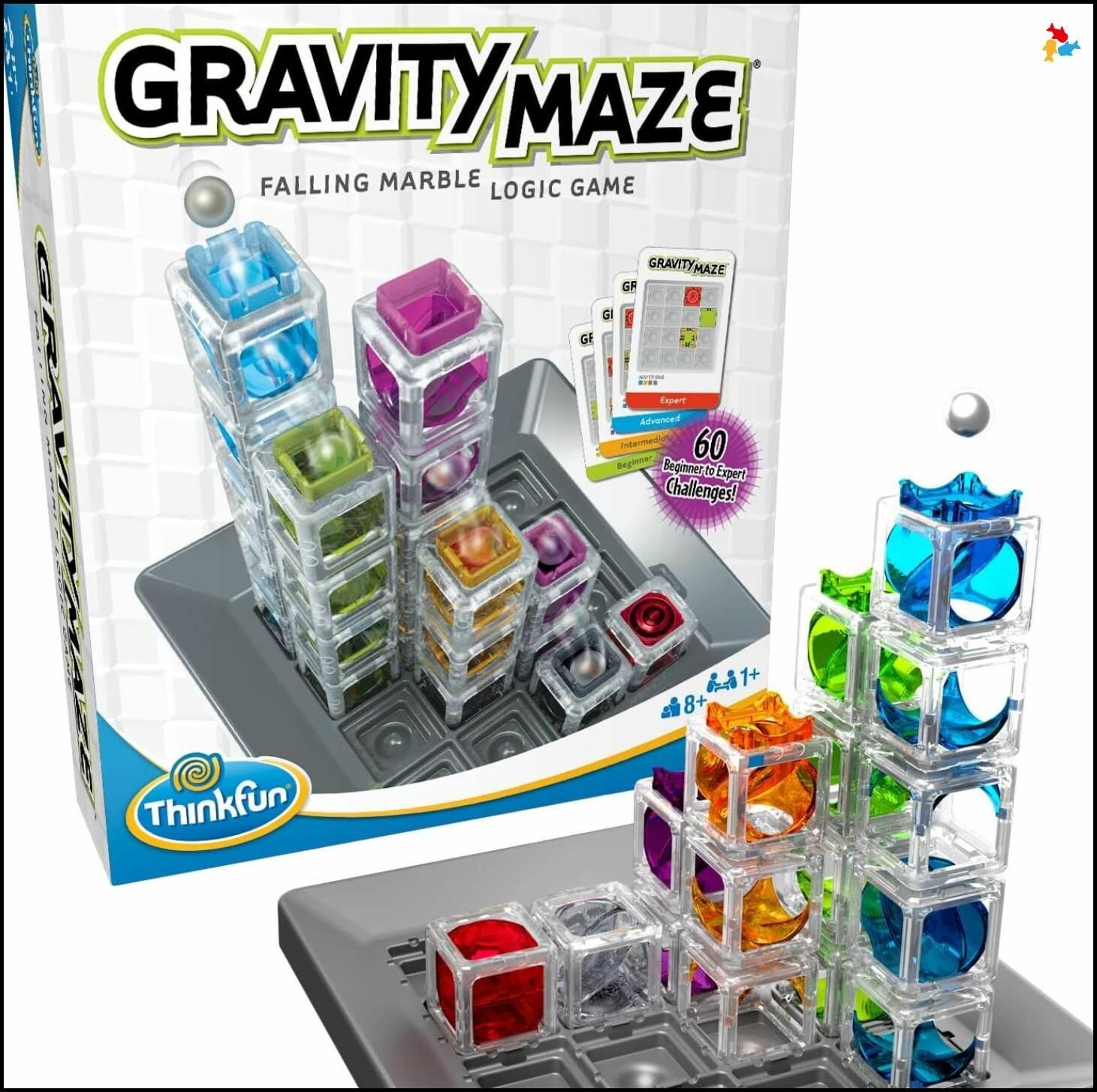 Настольная игра головоломка Умная игра Gravity maze marble running brain, Магнитный конструктор 3D кубики для мальчиков и девочек в возрасте от 8 лет и старше-KAWAKAWA