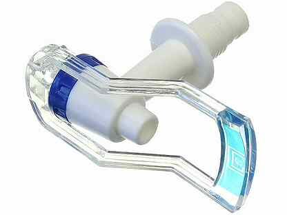 Крану куллера для холодной воды, синий, наружняя резьба, гайка в комплекте.