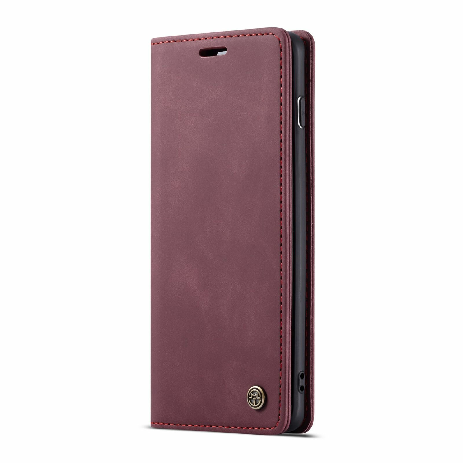 Чехол-книжка CaseMe Matte Samsung Galaxy S10+ бордовый