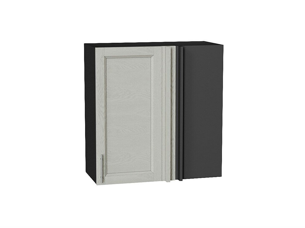 VVT Шкаф верхний прямой угловой Сканди Graphite, Cappuccino Softwood, 720, 700 В*Ш*Г 716*700*345, фасад МДФ Cappuccino Softwood, корпус Graphite Cappuccino Softwood