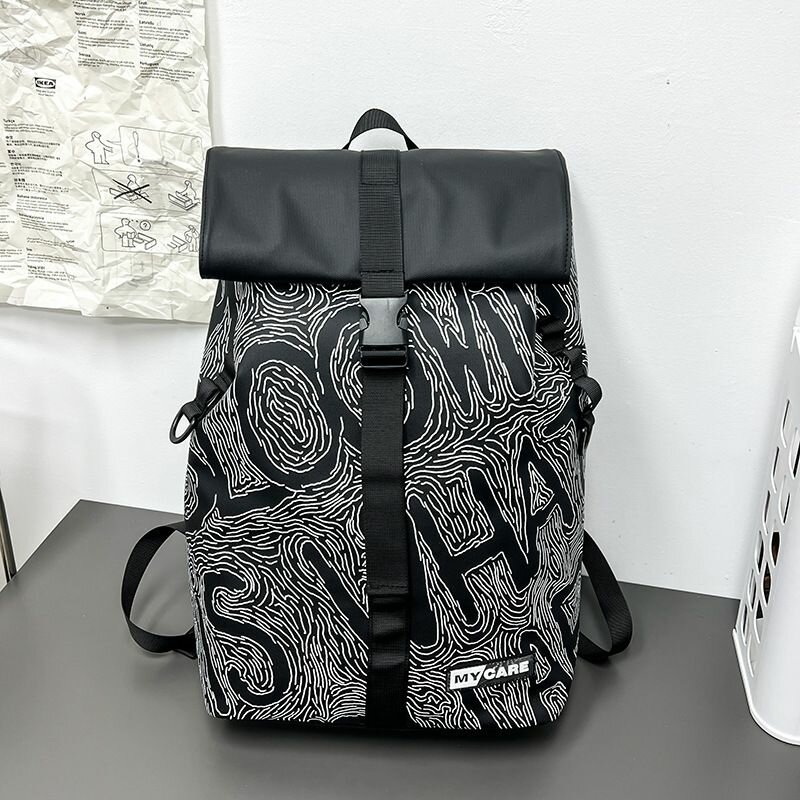 Рюкзак Mycare, базовая коллекция, молодежный, черно-белый, 25 л TJ