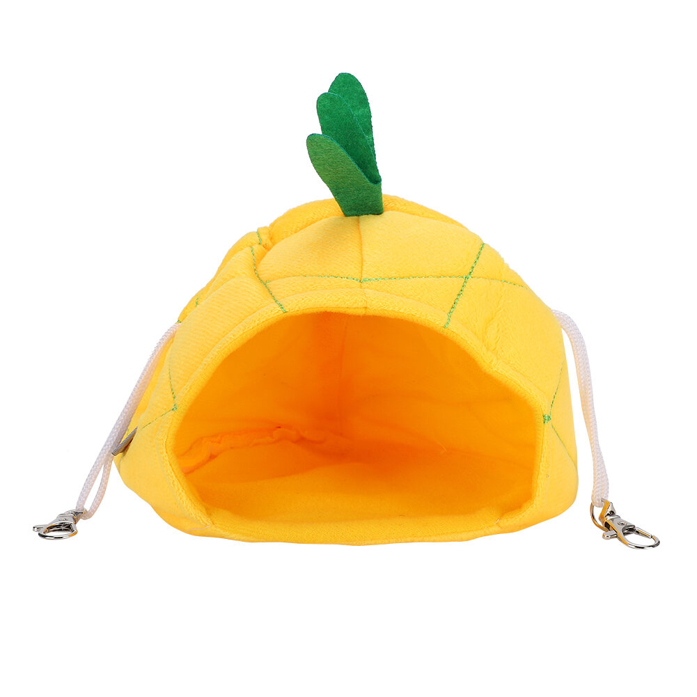 ПЭТ зимняя кровать клетка Золотая хомяка теплый домашний гамак для маленького животного играет в спящем ананасе