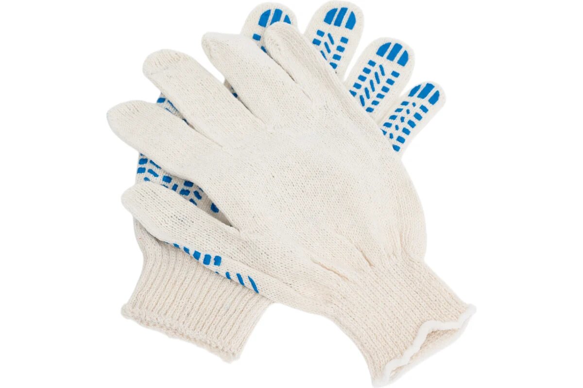 ARNEZI Рабочие хлопчатобумажные перчатки вязка 10 класс точечное покрытие ПВХ R8000173