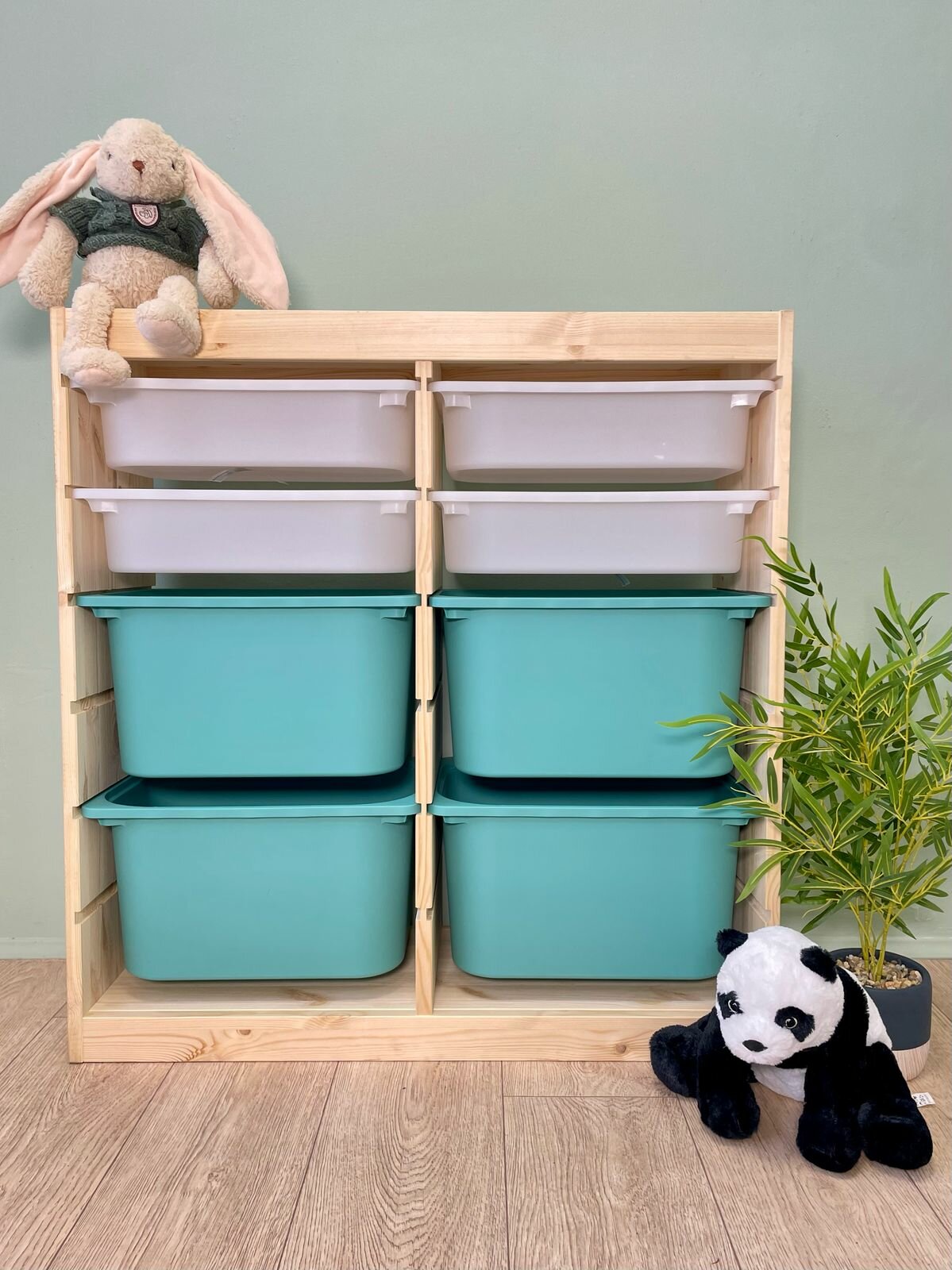 Стеллаж с контейнерами Труфаст двойной вертикальный