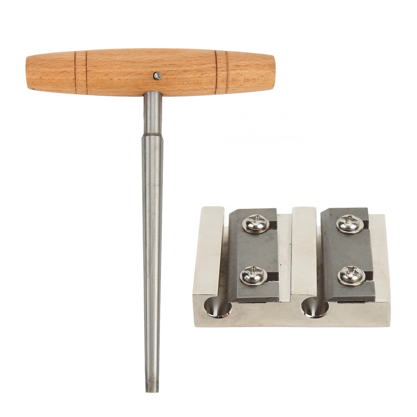 Набор инструментов для скрипки с металлическим лезвием и деревянной ручкой, режущий инструмент на 4 отверстия для скрипичных колков, развертка для обслуживания